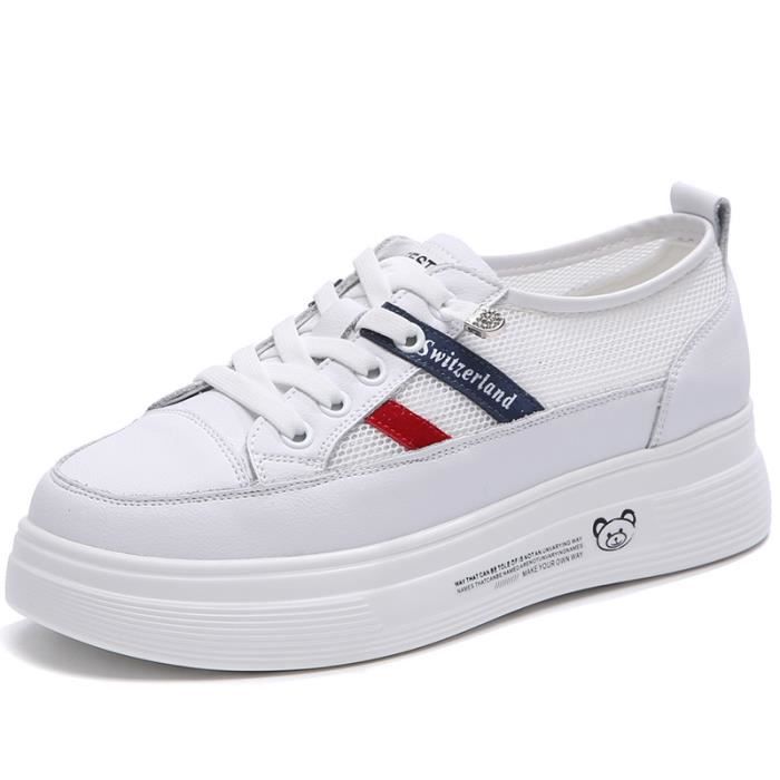 Chaussures de basket femme été Run Masculines Respirante Air Rouge ...