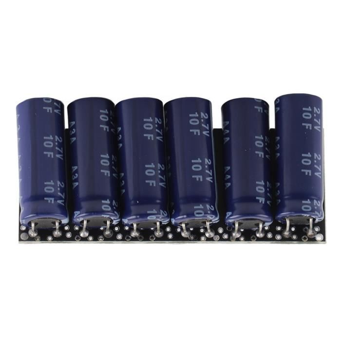 Qiilu Module condensateur Module de Condensateur 16V 1F 2F, Connexion ...