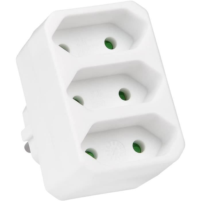Heitech Fiche Multipr Electrique Triple Avec Sécurité Enfant - Multipr ...