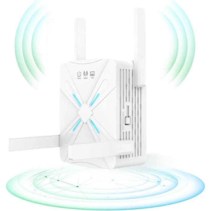 2023 Nouveau Répéteur Wifi Puissant À La Maison 1200Mbps Amplificateur Wifi Double Bande ...