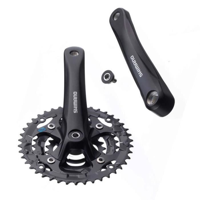 Pédalier VTT - SHIMANO - FC-M371 - Triple 44-32-22D - Alu - 9V - Axe ...