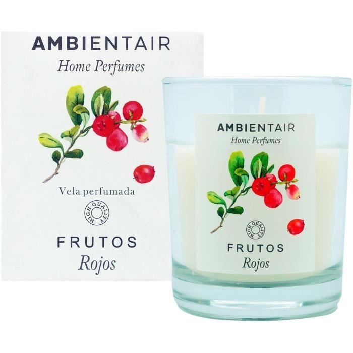 Ambientair Home Parfum. Bougie parfumée Fruits rouges, désodorisant de ...