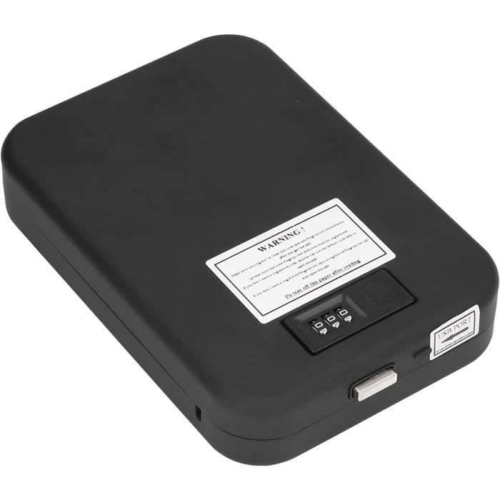 Coffre fort biométrique portable empreinte digitale, mini coffre fort ...