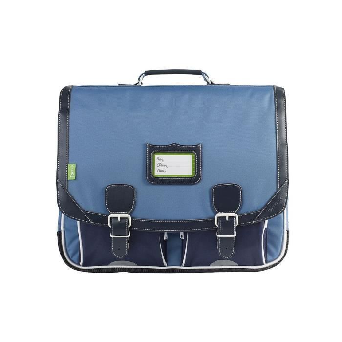 Tann's - Grand cartable 41cm CE2/CM1/CM2 bicolore bleu Bleu de Prusse ...