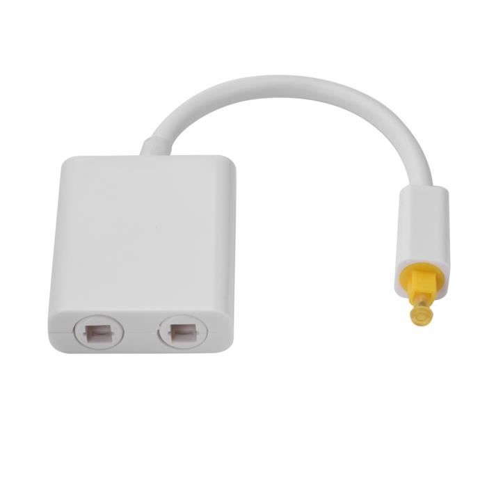 Tbest Splitter Audio Optique Numérique Toslink Double Port Adaptateur ...