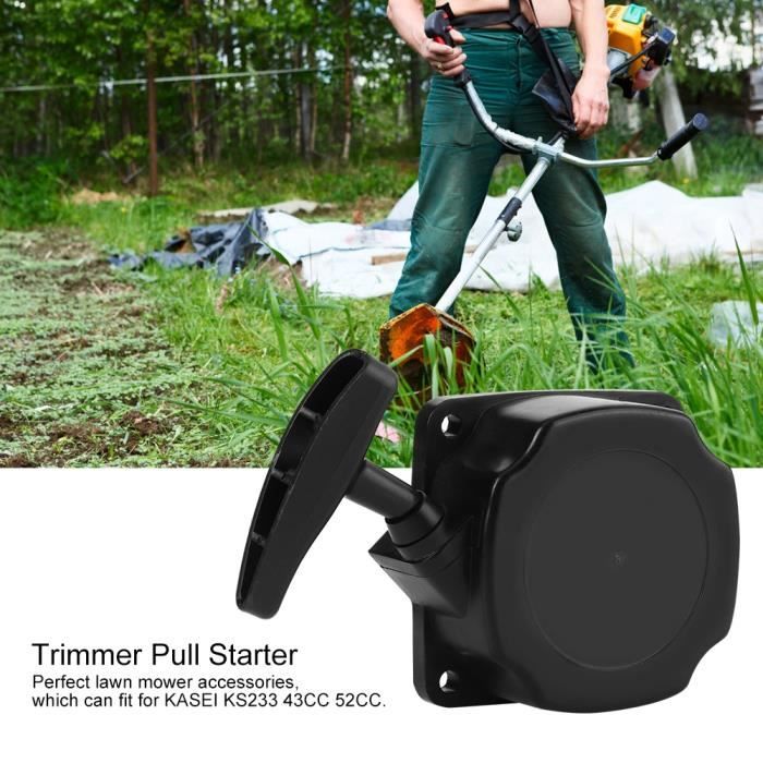 JIA Remplacement du démarreur de la tondeuse à gazon pour KASEI KS233 43CC 52CC 1E40F-5 44F-5 ...