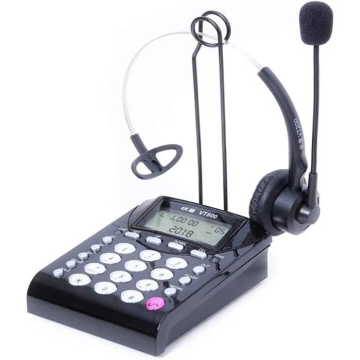 Téléphone Fixe Sans Fil, Téléphone Fixe De Bureau, Téléphone Fixe Noir ...
