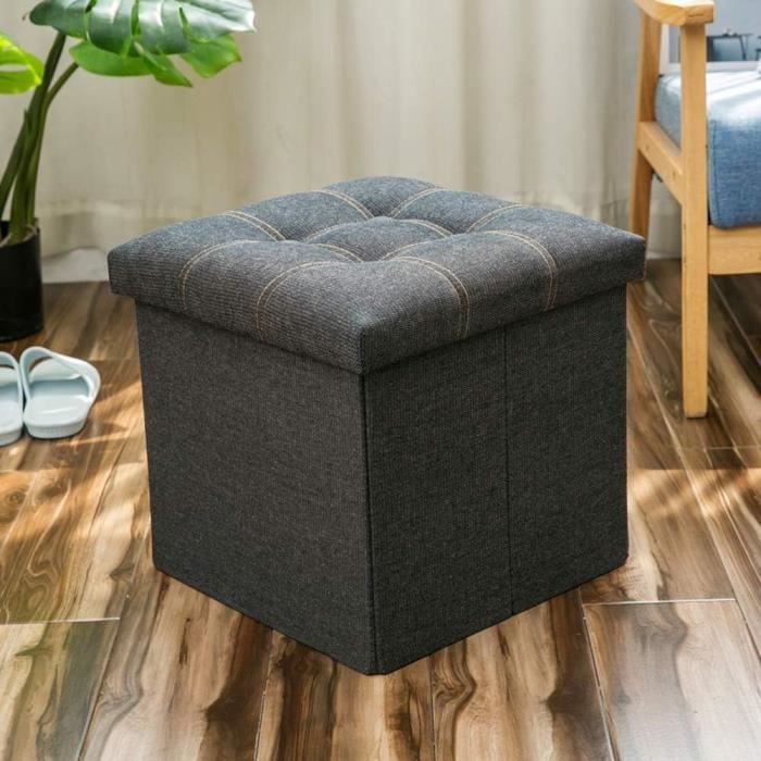 Repose-Pieds Pliable, Cube, Repose-Pieds Avec Assise Rembourrée, Carré ...