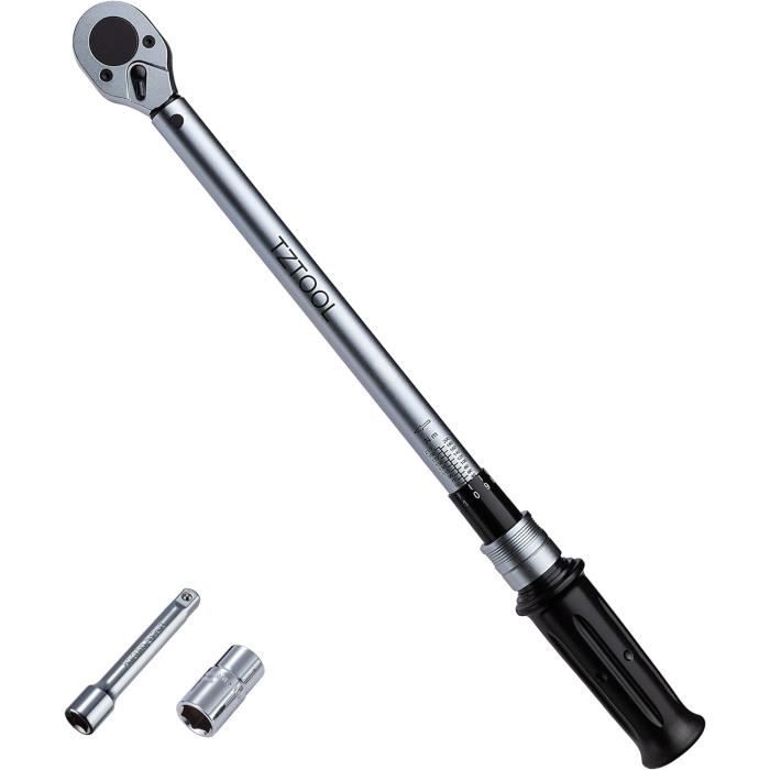 Clé Dynamométrique 1-2" 40-210Nm Avec Douille Réversible 17X19Mm Et ...