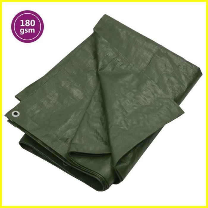 DXBK Bâche 180 g/m² 3x5 m Vert PEHD 151532 - Cdiscount Bricolage