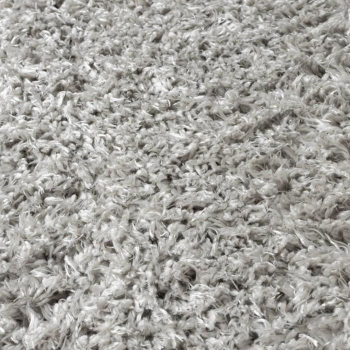 FHE - Décorations - Tapis shaggy à poils hauts Gris 120x170 cm 50 mm ... FHE - Décorations - Tapis shaggy à poils hauts Gris 120x170 cm 50 mm ...