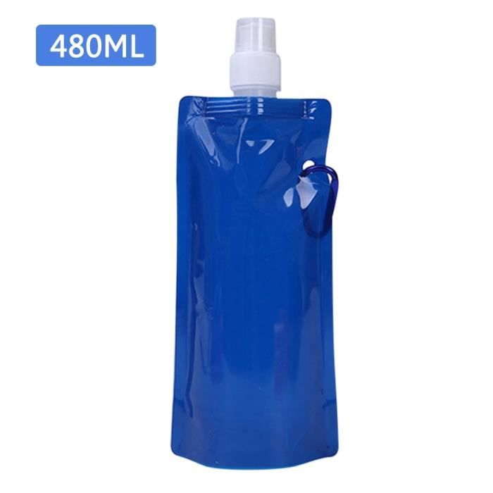 SAC D'HYDRATATION,480ml Blue--Sac'eau pliable de 750ml, en forme de ...