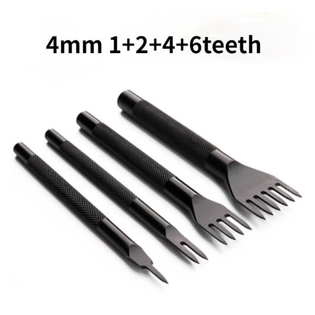 POINCON,4mm set--Poinçons pour trous de cuir espacés de 3-4-5-6mm ...