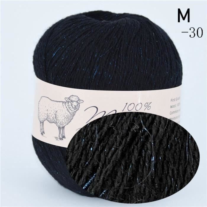 DX02979-Fil de laine 100 pour tricot à la main laine mérinos moyen fin ...