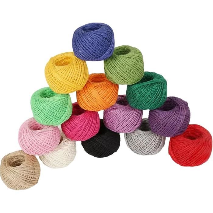 50 Mètres De Ficelle Naturelle Diamètre De La Ficelle 2Mm Décoration De ...