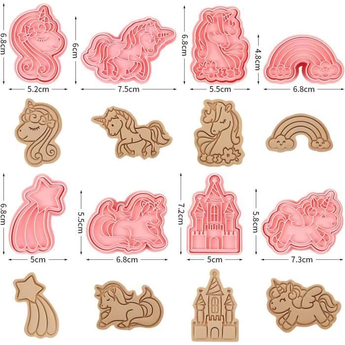 Emporte Pièce Licorne, Emporte Piece Patisserie Licorne, 3D Moule ...