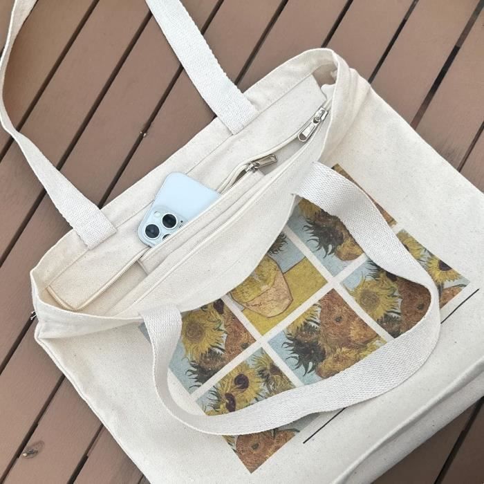 Broadream Sac Tissu, Tote BagSac ToileSacs De Courses Et CabasSac En ...