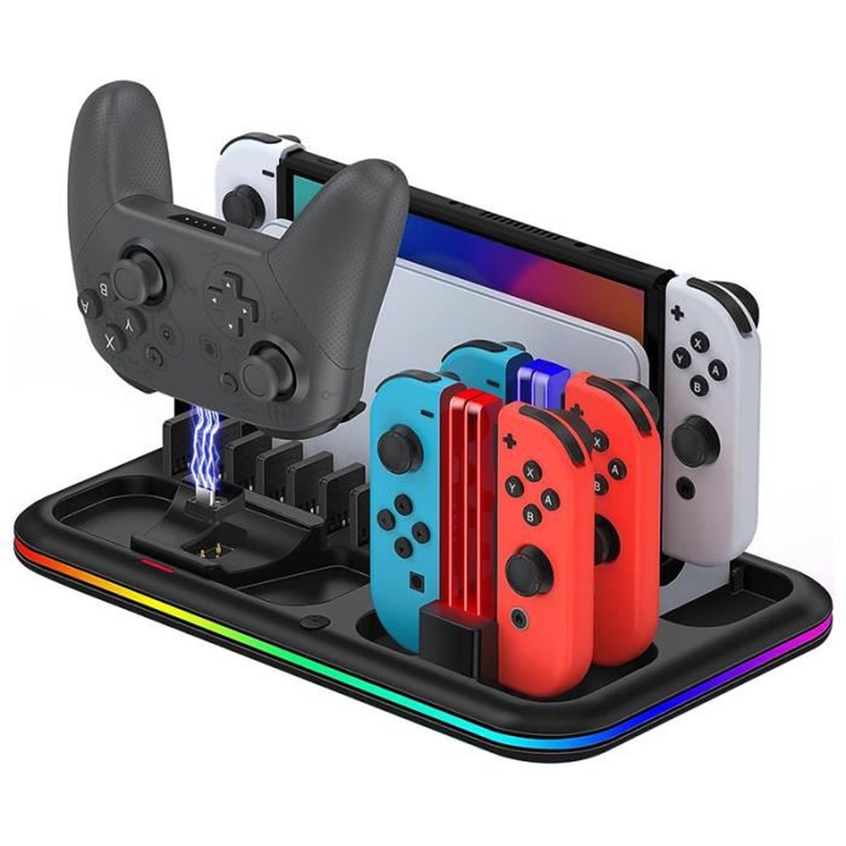 Station De Charge Lumineuse Pour Console De Jeu Nintendo Switch ...