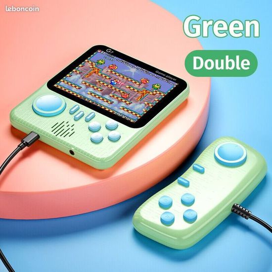 New Game Box Console de jeux vidéo Rétro Vert 666 Jeux intégrés 2 ...