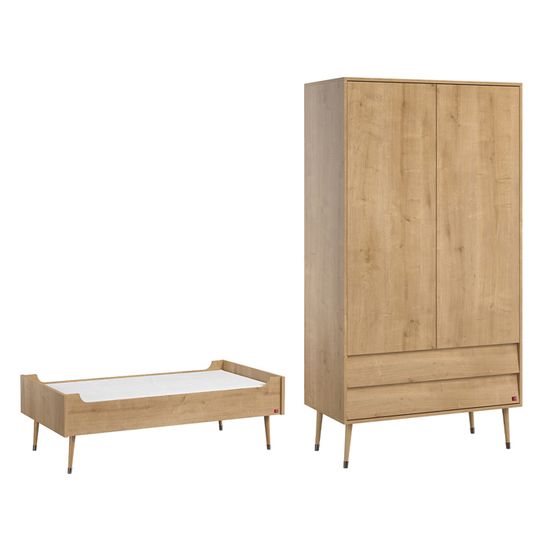 Lit et Armoire Vox - 144.5 x 77 x 90.5cm - bois - Cdiscount ...