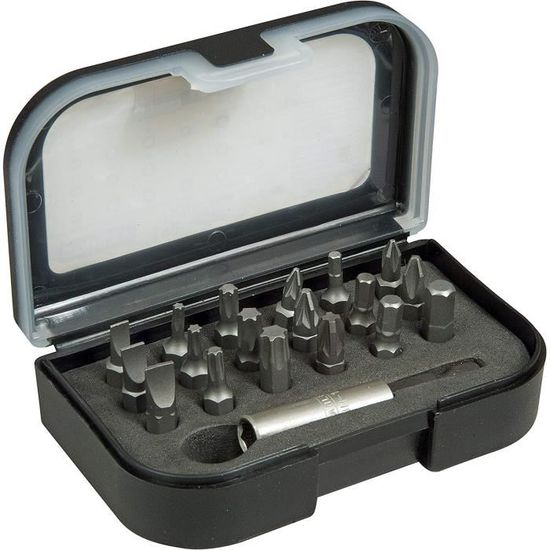 Coffret D'Embouts De Vis 1-4" 25Mm Jeu De 19Pcs - Gamme Pro - 1-13-901 ...