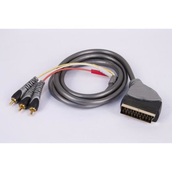 Câble Péritel / 3 RCA 1.5m PRO - Cdiscount Informatique