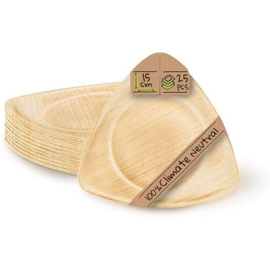 Assiette Jetable - Limics24 - Palmware Assiettes Feuilles Palmier ...