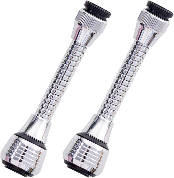 Embout Robinet Cuisine 2 Pièces Robinet D'Eau Pivotante,Flexible ...