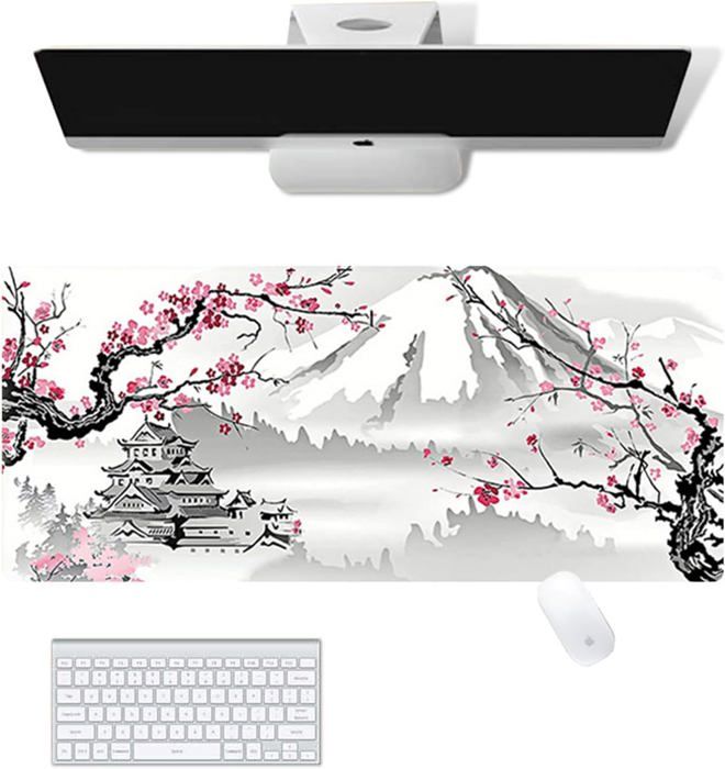 Tapis De Souris Gamer,Tapis De Souris Xxl Blanc 900X400,Tapis De Souris ...