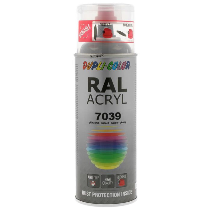 PEINTURE ACRYLIQUE RAL7039 GRIS QUARTZ BRILLANT 400ML DUPLI COLOR ...