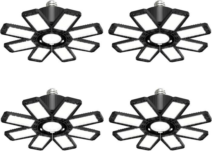 Eclairage Led Garage-4 Pack 210W 21000Lm Eclairage Atelier Avec ...