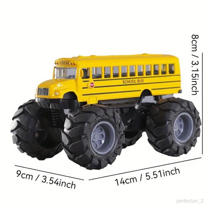Jouet de bus de bus scolaire Diecast, créatif, léger, robuste portable ...