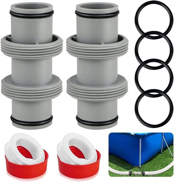 Raccord Tuyau Piscine 38mm,Adaptateur de Tuyau de Piscine pour Intex ...