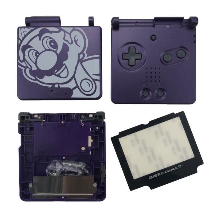 Mario violet - Coque de remplacement pour Nintendo GBA SP, compatible ...