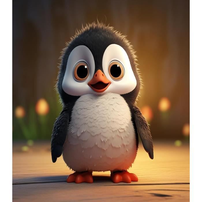 5D Diamant Peinture Kits,Dessin Animé Mignon Pingouin Animal,Scène ...