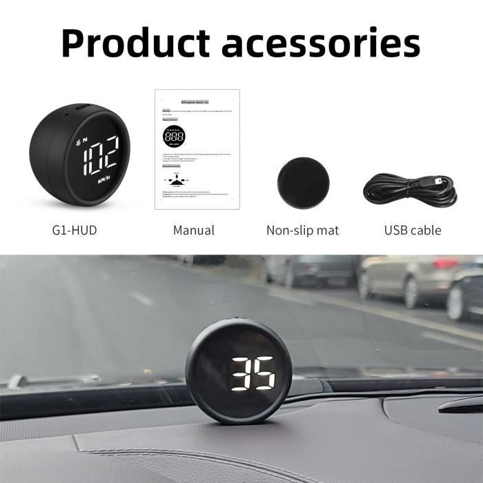 GPS G1 Blanc - WiiYii – G1 HUD GPS OBD2, Ordinateur de bord, Affichage ...