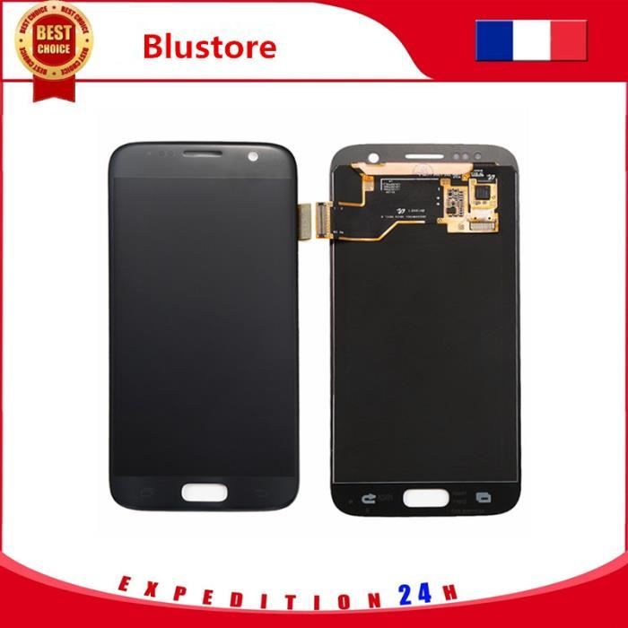 Ecran Complet LCD + Vitre Tactile Pour Samsung Galaxy S7 SM-G930F Noir - Cdiscount Téléphonie
