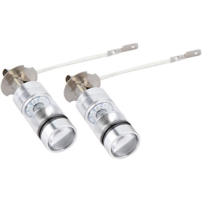 Phare antibrouillard, Aukson 2x H3 6000K Bleu 100W Kit d'ampoules de ...