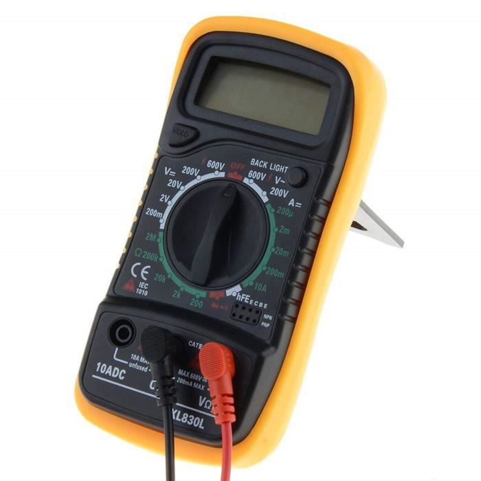 Multimètre numérique LCD, écran tactile, TRMS 6000 points, voltmètre ...
