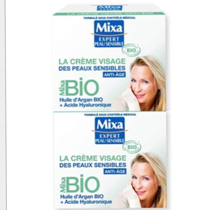 Mixa Bio La Crème des Peaux Sensibles Anti-Âge 50ml - Cdiscount Au ...