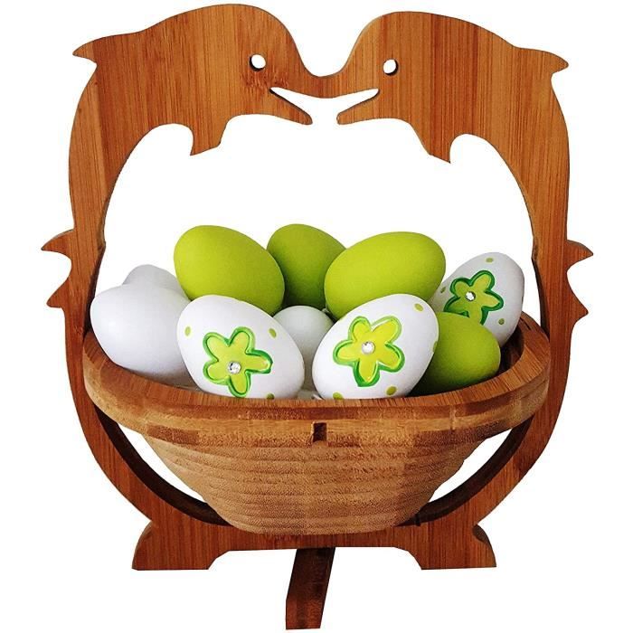 Dauphin Poisson Flipper Panier Bois Pliant Bambou Bol Env. 30 X 30 cm ...