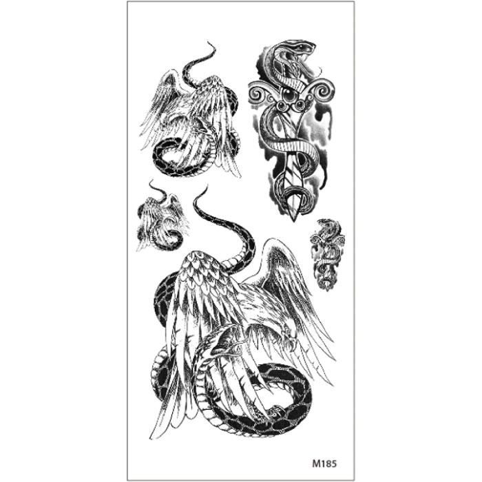 Lot Grand 3D Tatouages Art Corporel Grand Bras Motif Dot Étanche ...