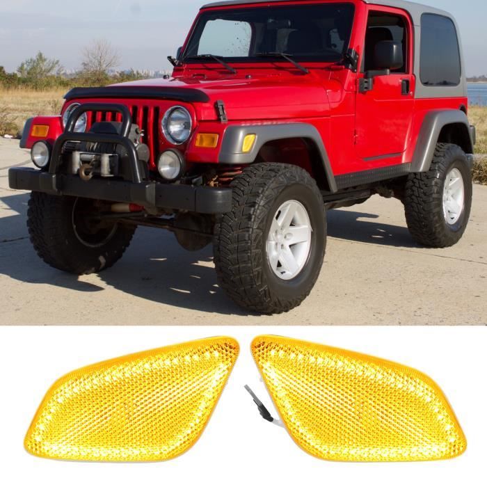 Pare-chocs avant LED feu de position latéral clignotant étanche 55155628AC - Cdiscount Auto