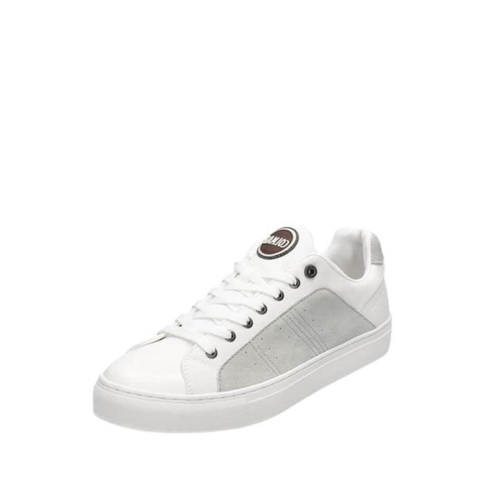 Baskets Homme - COLMAR - Ref 56315 - Blanc - Synthétique - Lacets Blanc ...