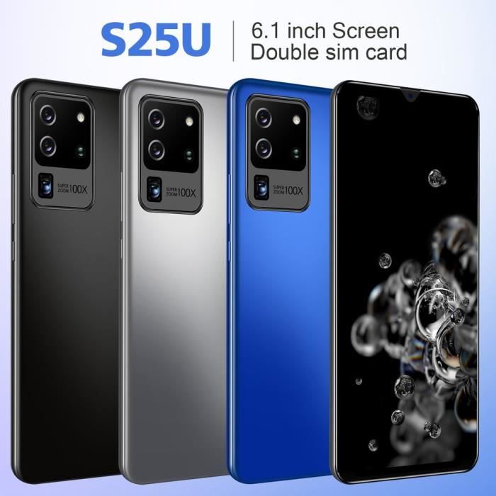 Nouveau produit S25U smartphone 6 1 pouces 1G + 8G bleu - Cdiscount Téléphonie