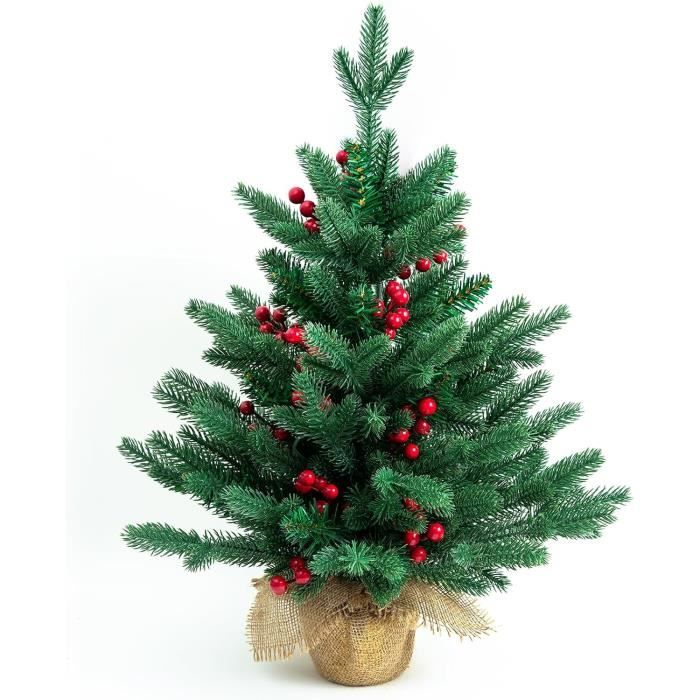 Sapins de Noël Artificiel 65cm Petit Sapin de Noel Arbre de Noel Mini ...