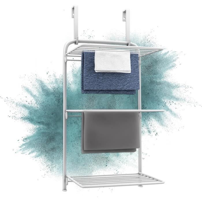 Erica – Séchoir de Porte en Plastique– Séchoir à Linge pour Vêtement ...
