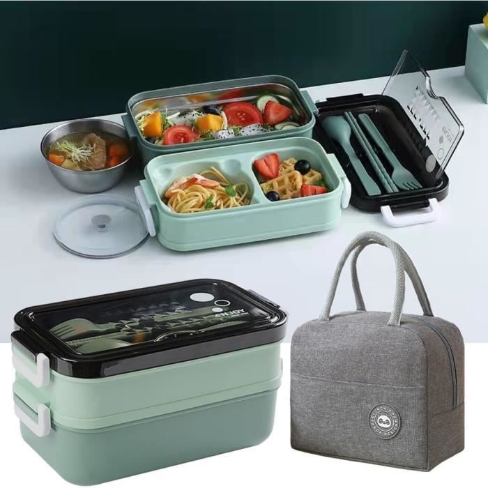 Boite Bento Lunch Box 1300ml Boite Repas Box Enfant Adulte Sans BPA ...