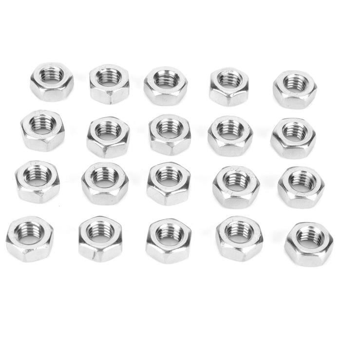 YID écrou M6 crou Hexagonal M6, écrou Hexagonal 20 Pièces/sac pour Accessoires de Fournitures de ...