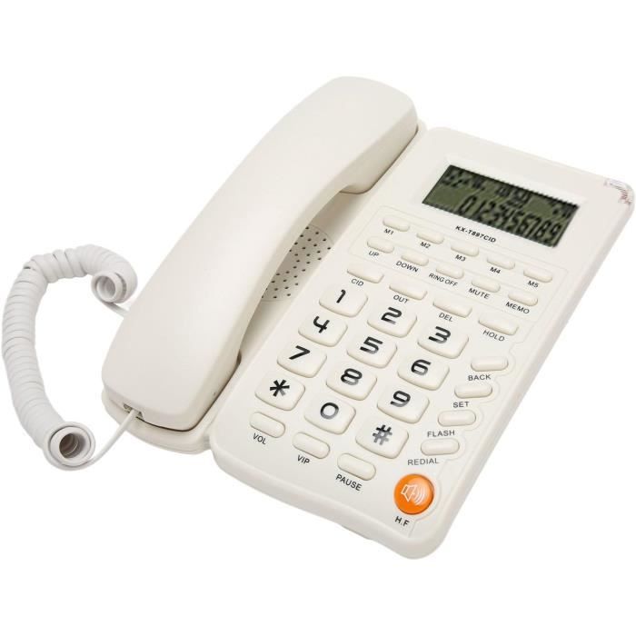 Téléphone Fixe Filaire, Téléphone Filaire À Interface Unique ...